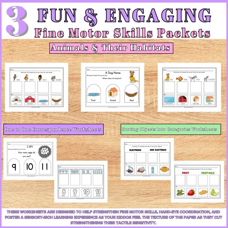 Cut And Paste Activities (FREE Download) | Learn Grow Aspire