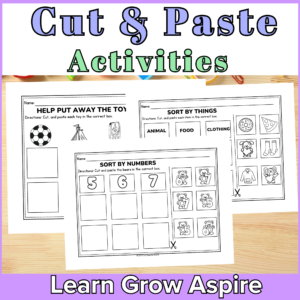 Cut And Paste Activities (FREE Download) | Learn Grow Aspire
