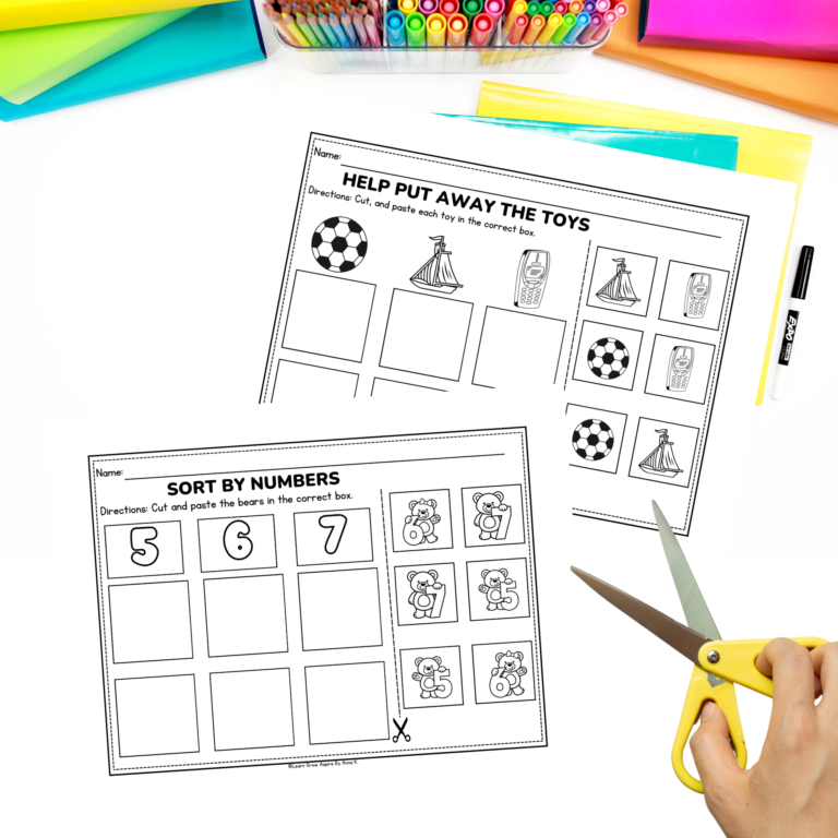 Cut And Paste Activities (FREE Download) | Learn Grow Aspire