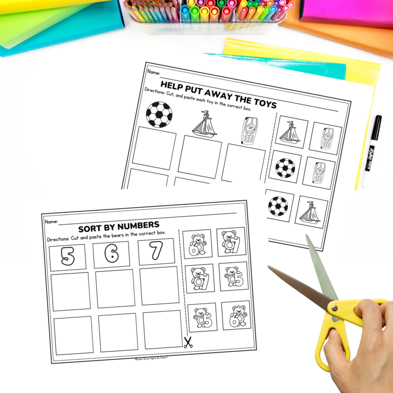 Cut And Paste Activities (FREE Download) | Learn Grow Aspire