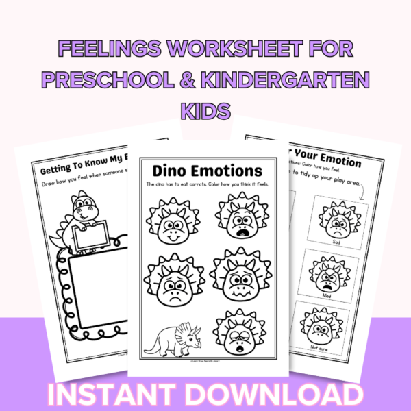 Identifying Emotions For Kids Worksheets | Learn Grow Aspire