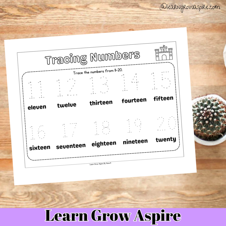 50+ Free Tracing Numbers 1-20 Worksheets | Learn Grow Aspire