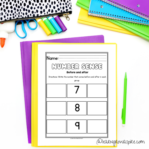 Free Printable Number Sequence Worksheets For Preschoolers | Learn Grow ...