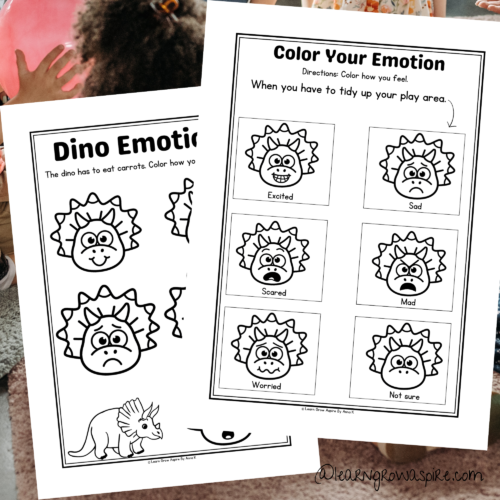 Identifying Emotions For Kids Worksheets | Learn Grow Aspire