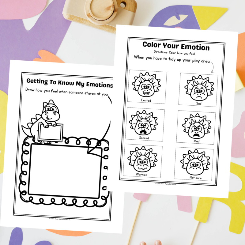 Identifying Emotions For Kids Worksheets | Learn Grow Aspire