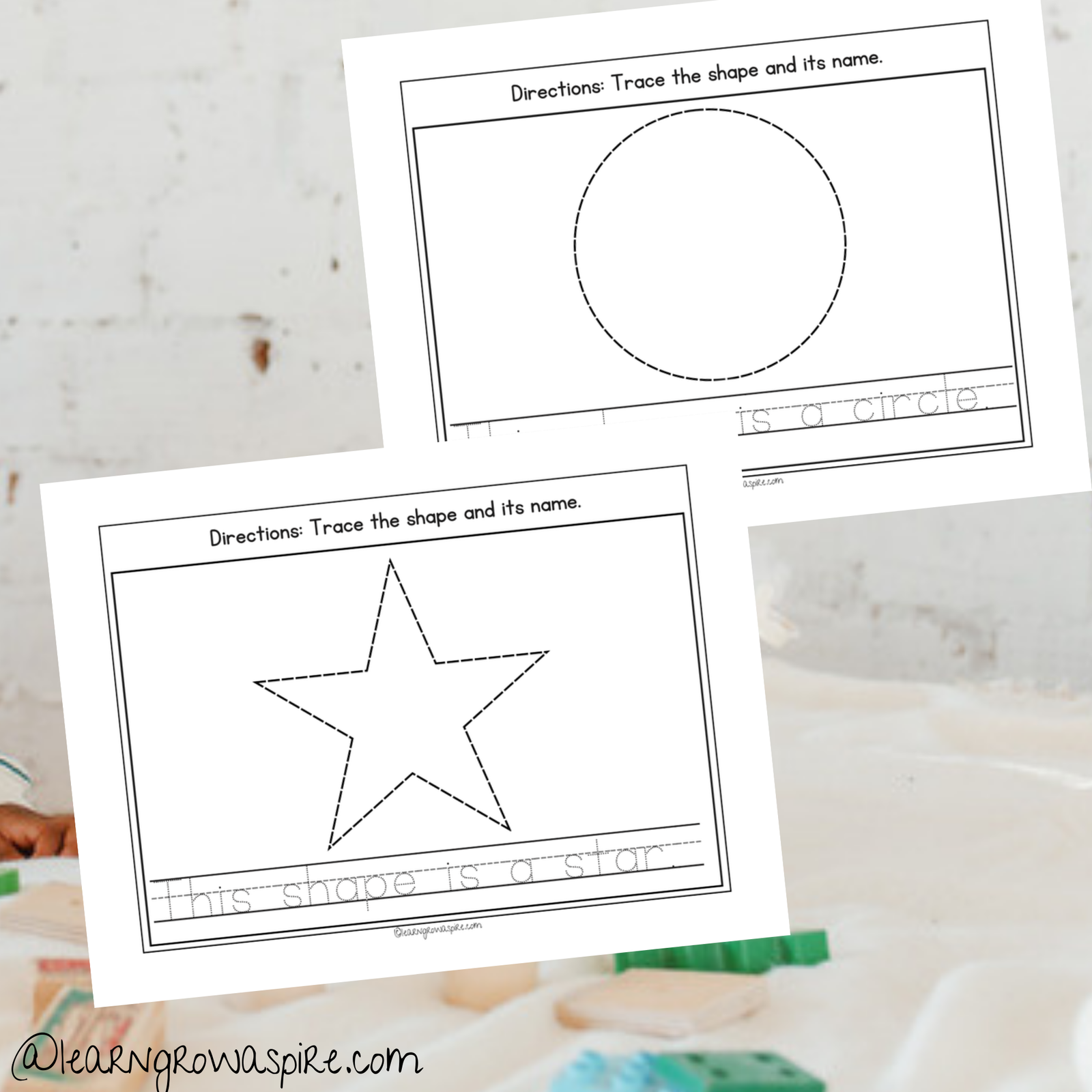 Free Printable Shapes Worksheets | Learn Grow Aspire