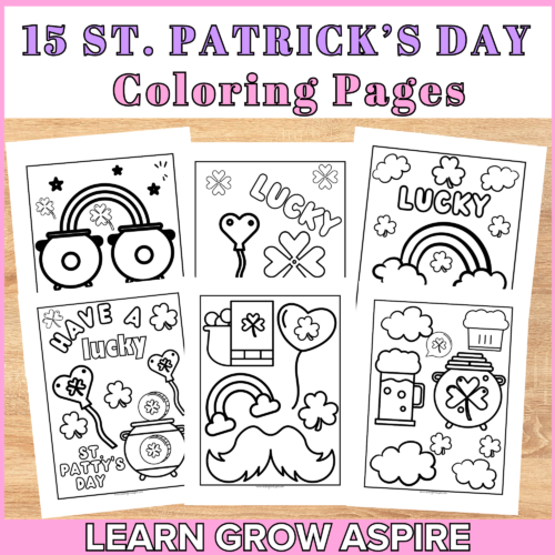 Free St. Patrick's Day Coloring Pages Printable | Learn Grow Aspire