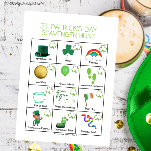 St. Patrick’s Day Scavenger Hunt (FREE Download) | Learn Grow Aspire