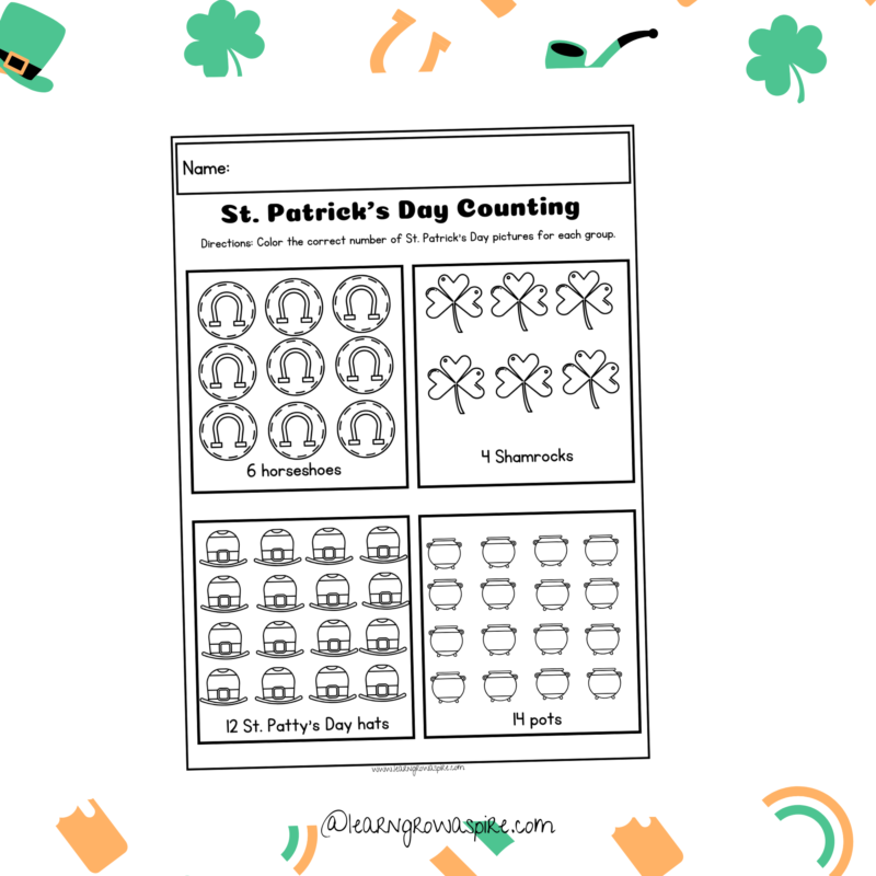Free St. Patrick’s Day Printable Activities | Learn Grow Aspire