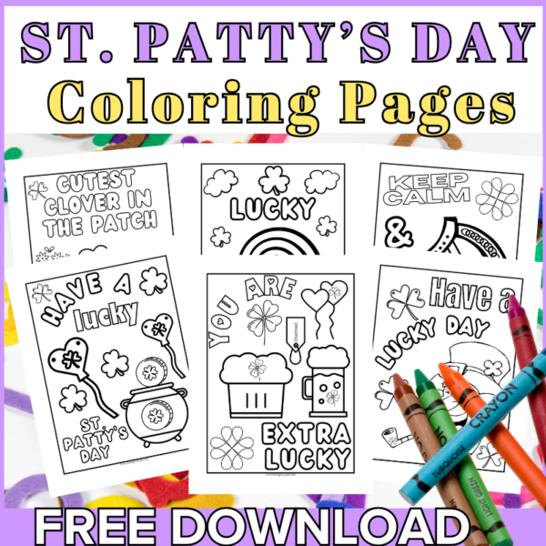 Free St. Patrick's Day Coloring Pages Printable | Learn Grow Aspire