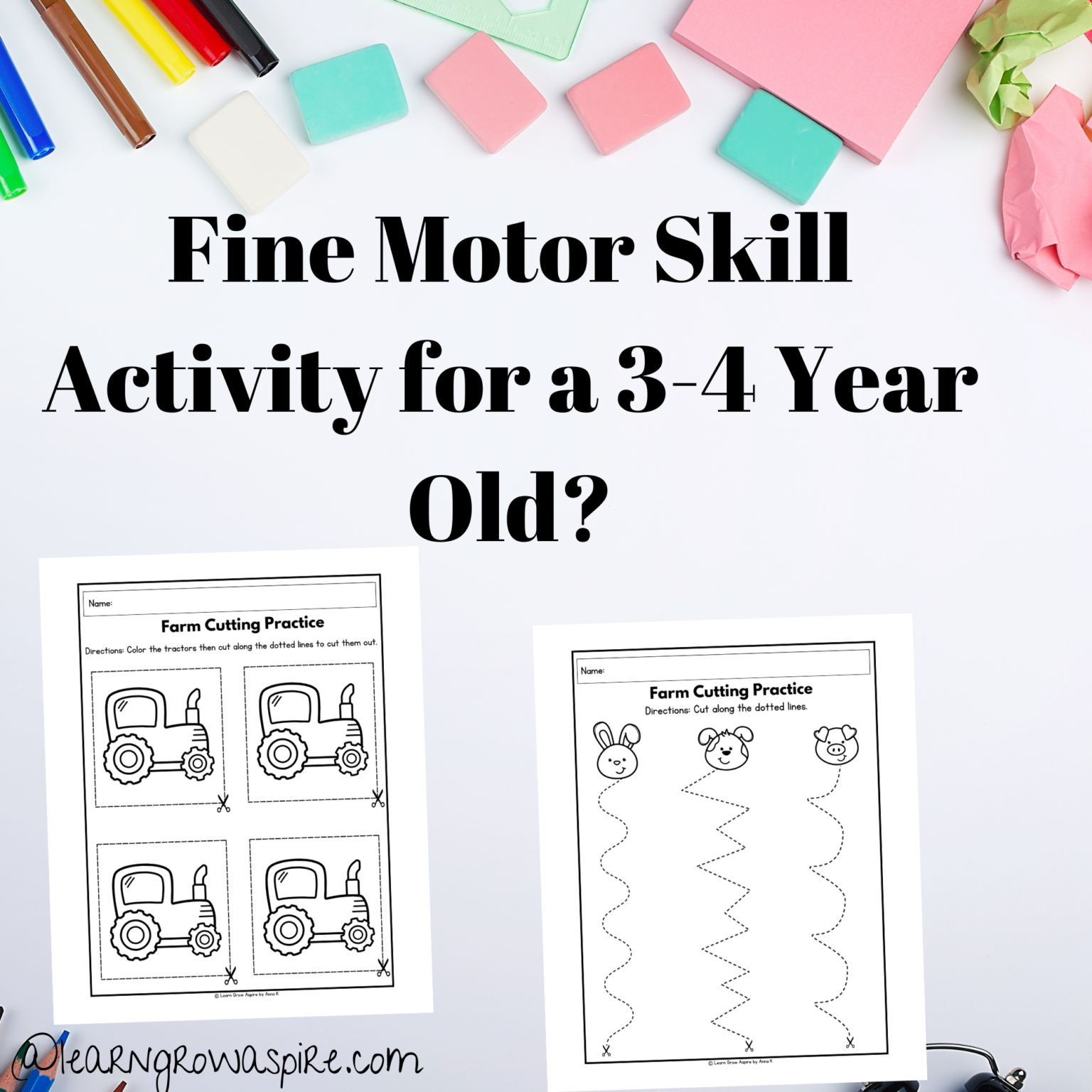 Fine Motor Skills Activities For 3-4 Year Olds | Learn Grow Aspire