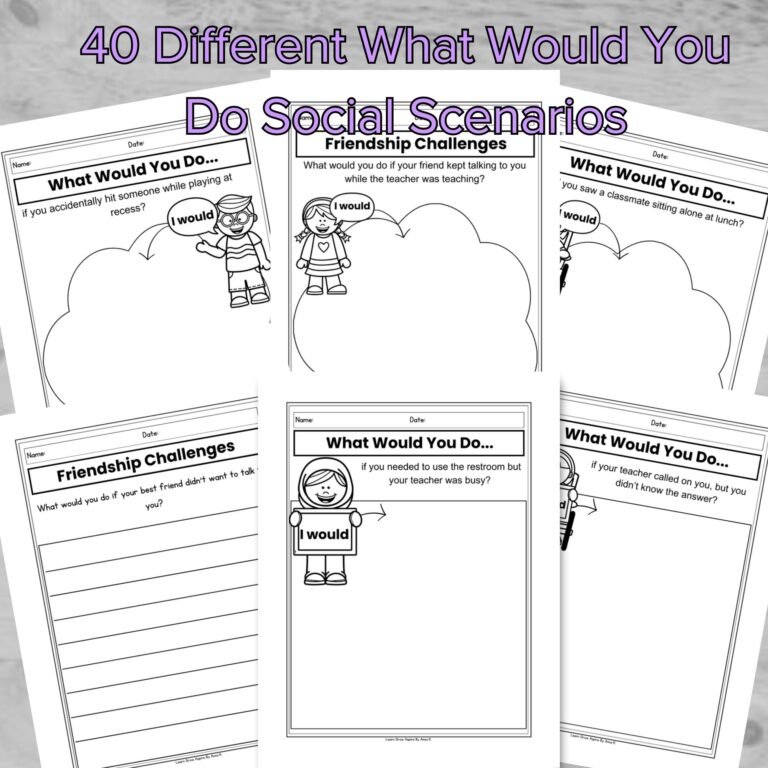 What Would You Do Social Scenarios For Kids