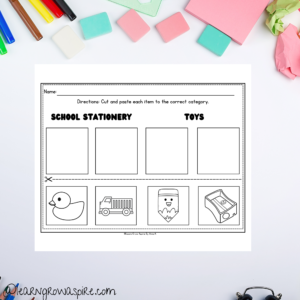 Cut And Paste Activities (FREE Download) | Learn Grow Aspire