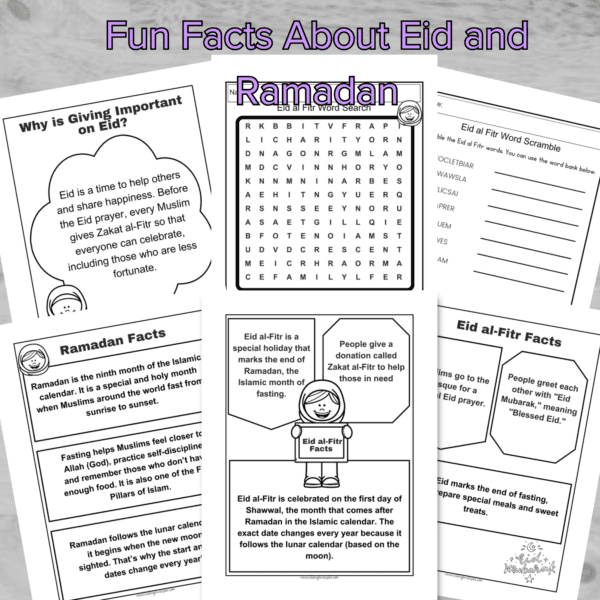 Free Eid al-Fitr Activities For Kids | Learn Grow Aspire