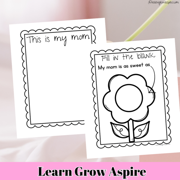 Printable Mother's Day Cards And Activities | Learn Grow Aspire