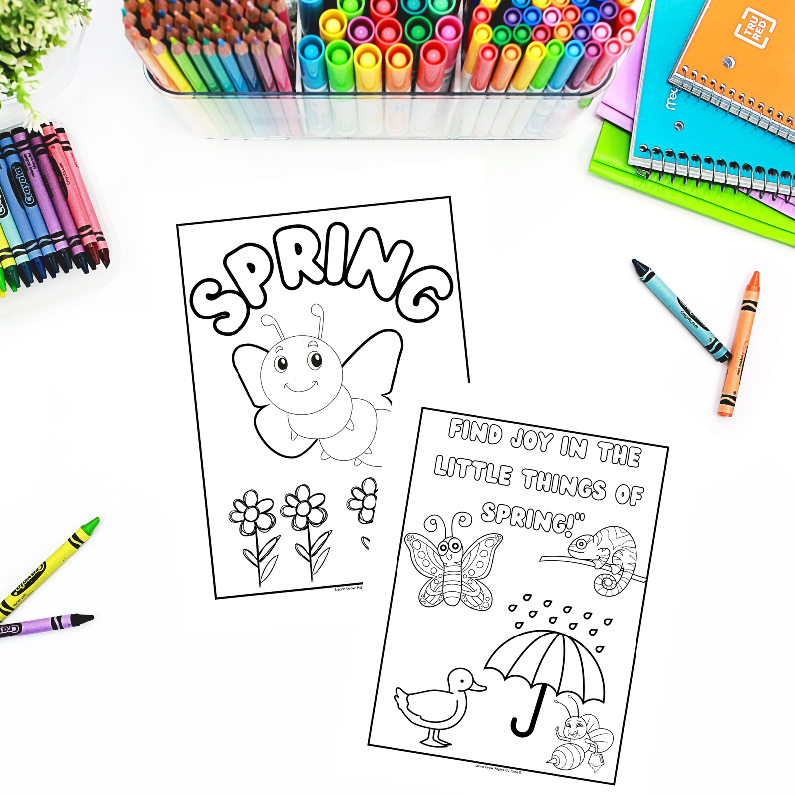Spring Printable Activities For Kids | Learn Grow Aspire