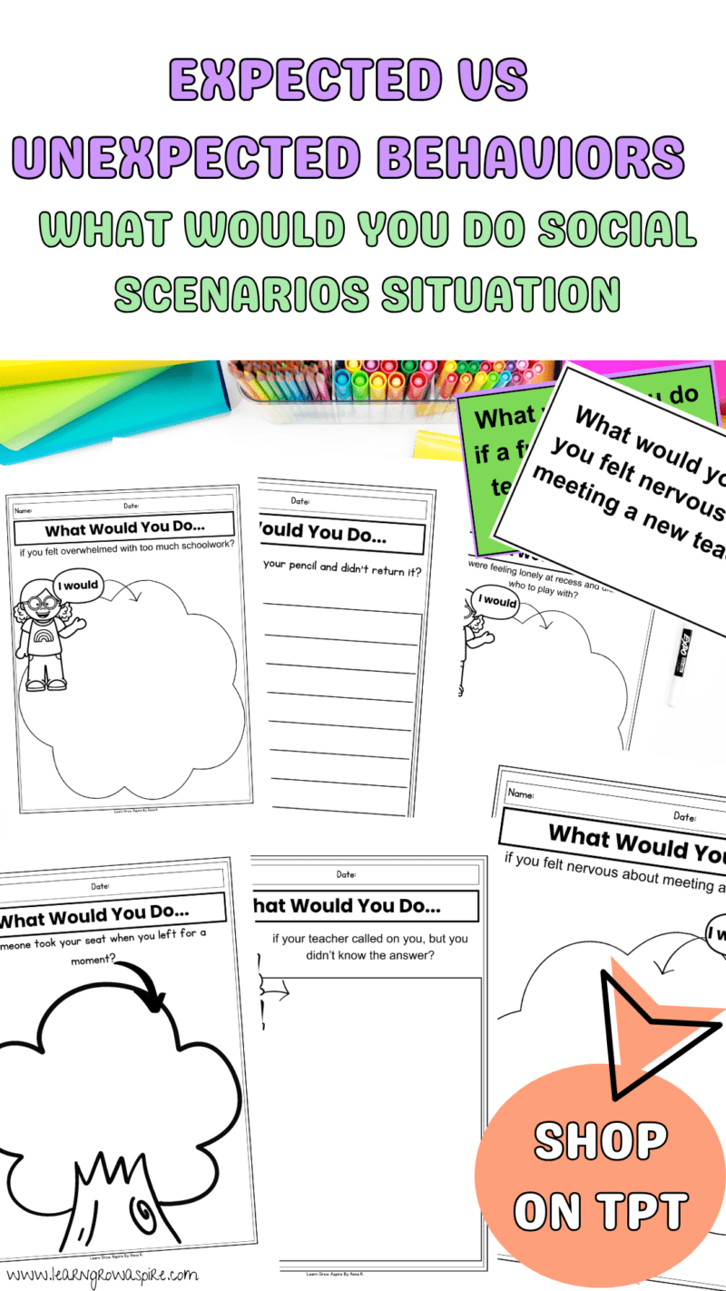 What Would You Do Social Scenarios For Kids