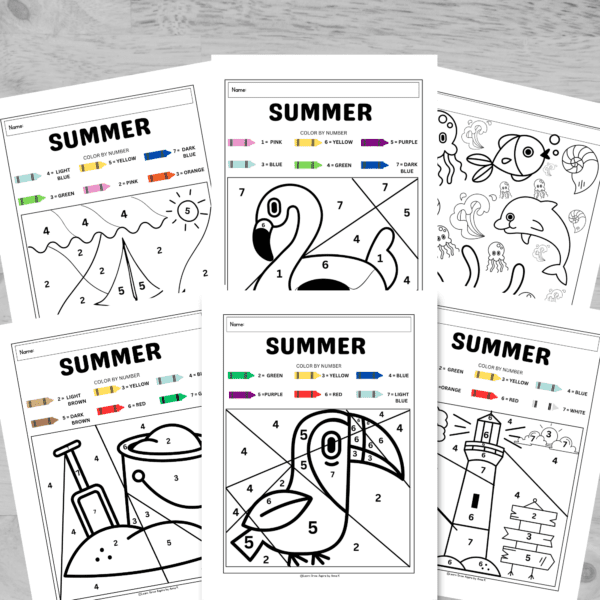 16 Free Printable Summer Coloring Pages For Kids | Learn Grow Aspire