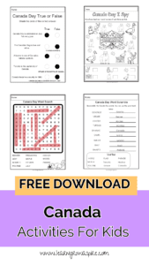 Free Canada Day Printable Activities For Kids | Learn Grow Aspire