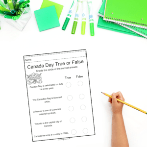 Free Canada Day Printable Activities For Kids | Learn Grow Aspire