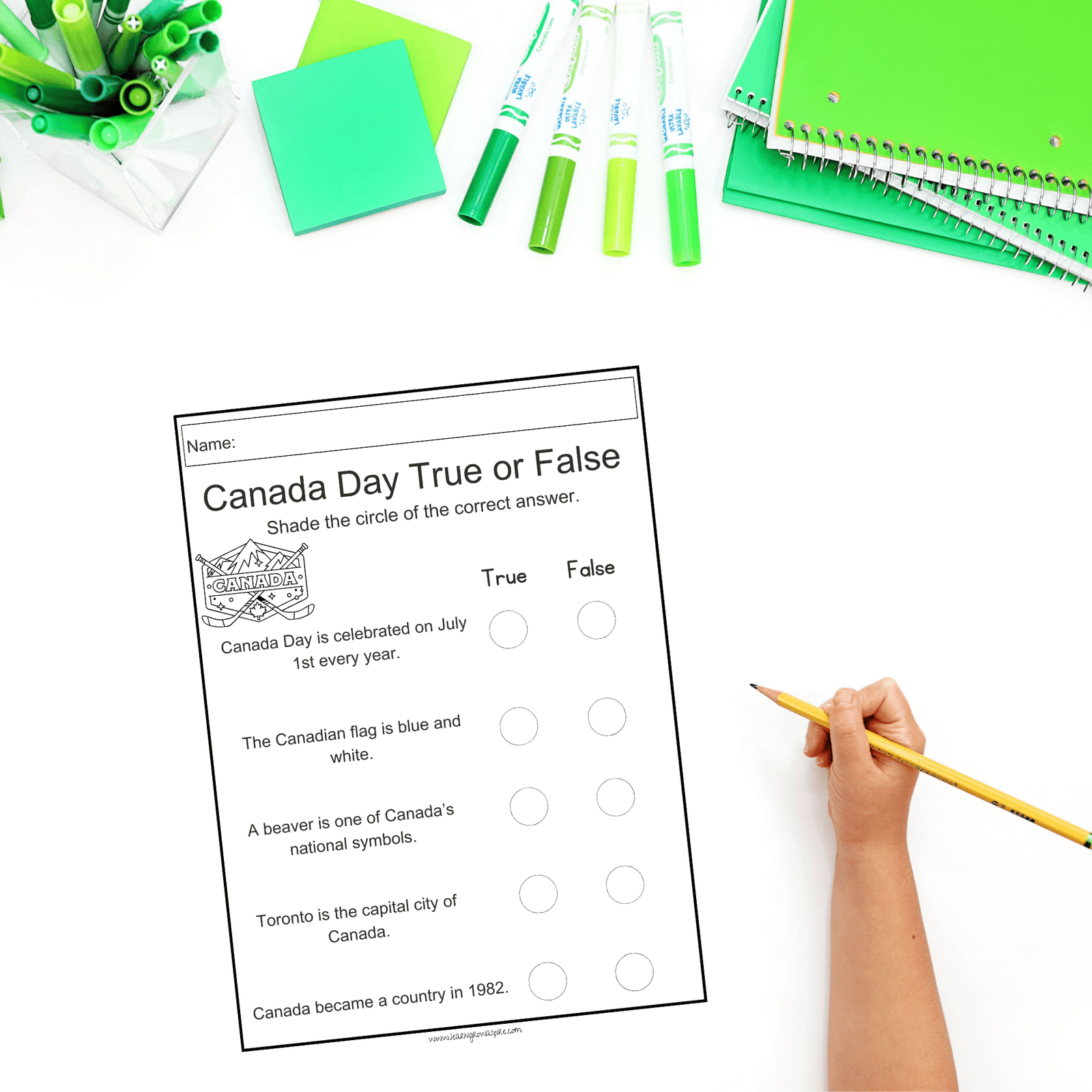 Free Canada Day Printable Activities For Kids | Learn Grow Aspire