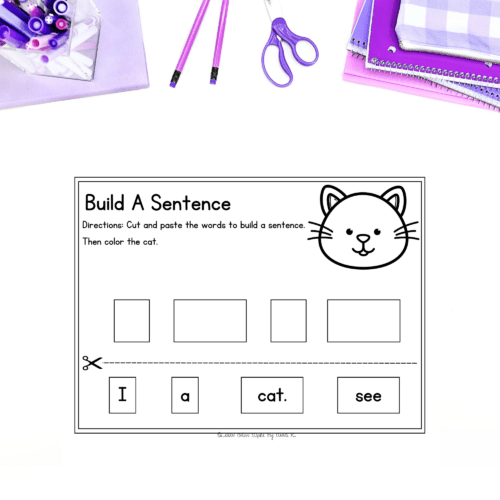 Free Printable Sentence Building Worksheets