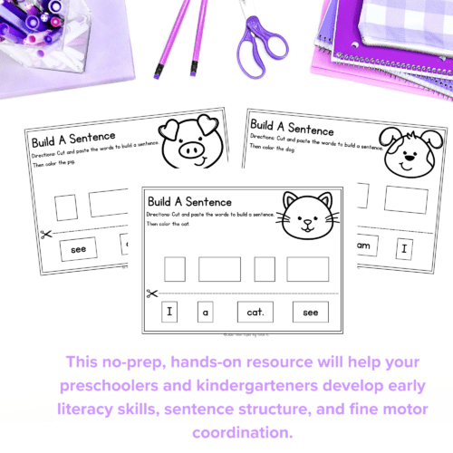 Free Printable Sentence Building Worksheets