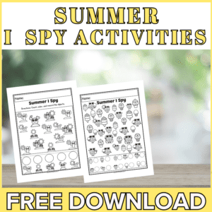 Free Summer I Spy Printables For Kids | Learn Grow Aspire