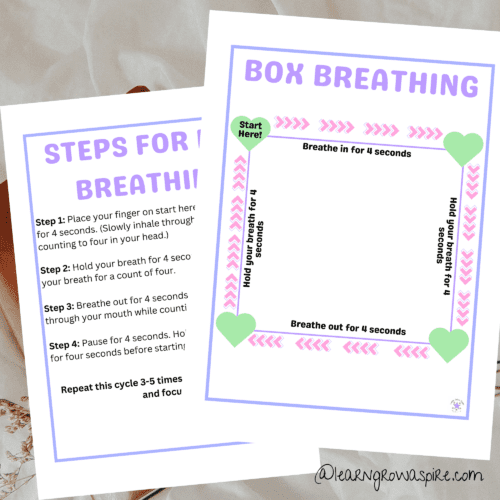Box Breathing For Kids Pdf