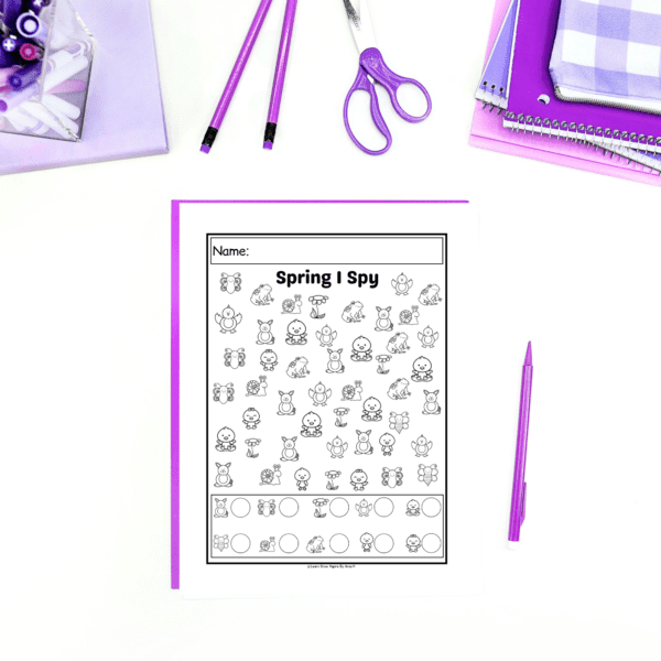 Free Printable Spring I Spy Worksheets For Kids | Learn Grow Aspire