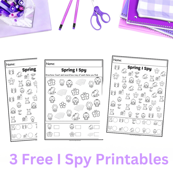 Free Printable Spring I Spy Worksheets For Kids | Learn Grow Aspire