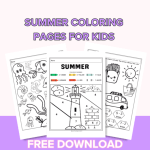 16 Free Printable Summer Coloring Pages For Kids | Learn Grow Aspire