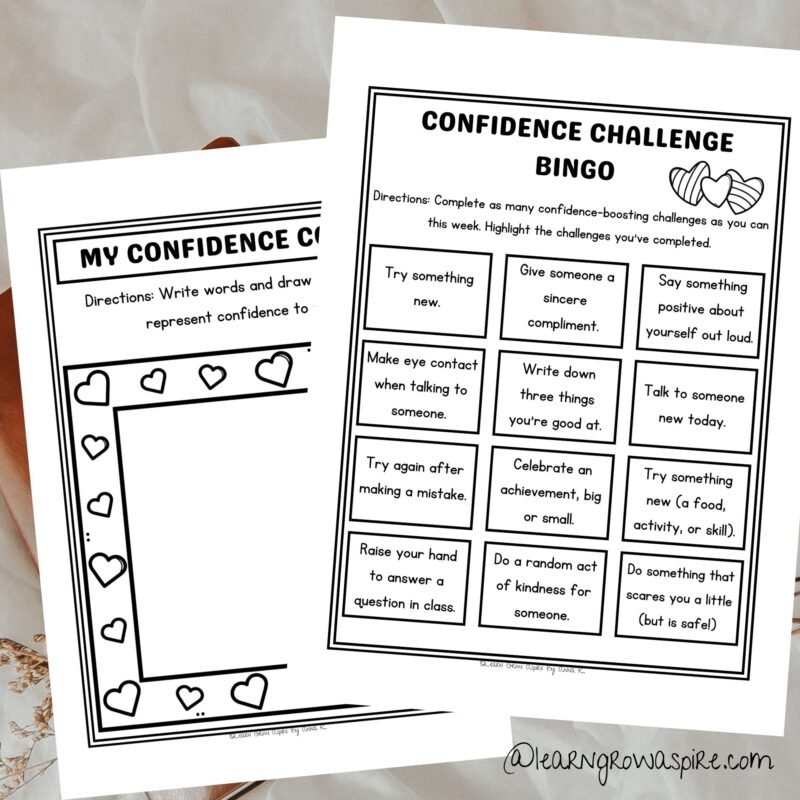 Printable Self-Esteem Activities For Kids | Learn Grow Aspire