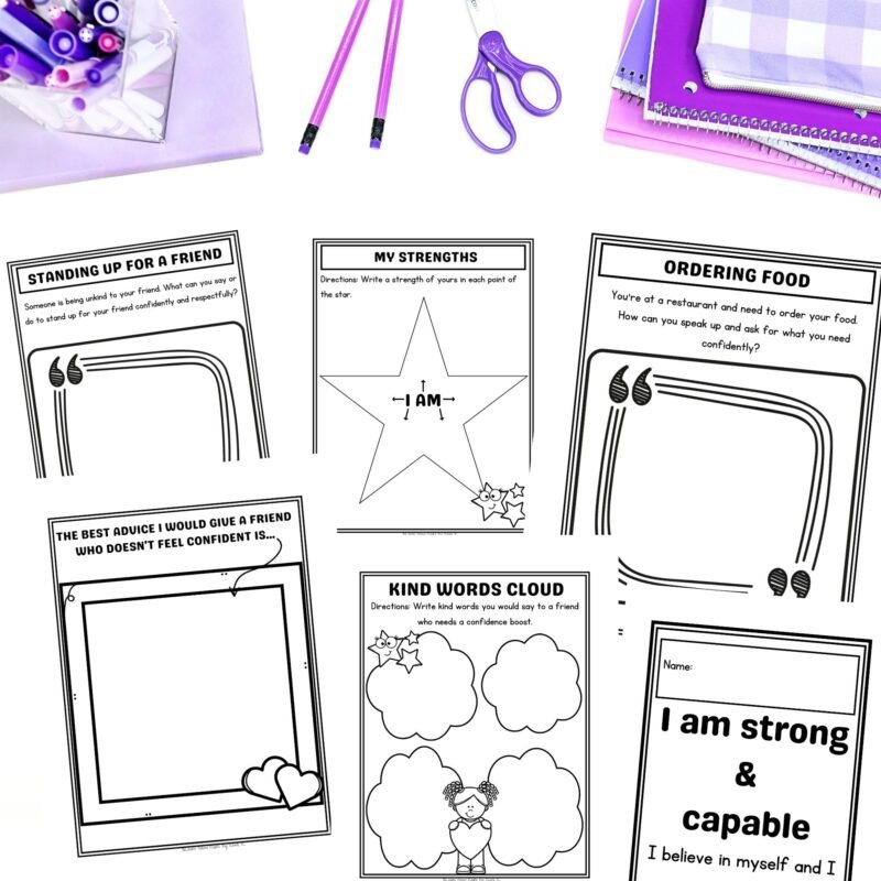 Printable Self-Esteem Activities For Kids | Learn Grow Aspire