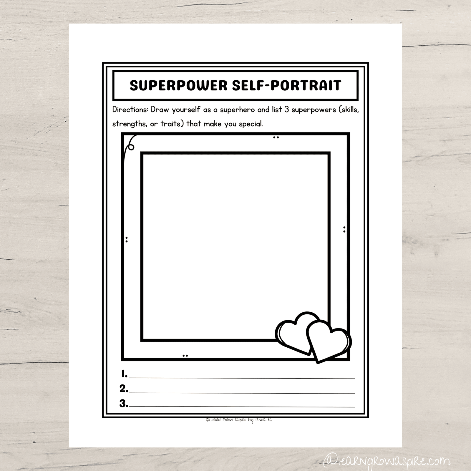Printable Self-Esteem Activities For Kids | Learn Grow Aspire