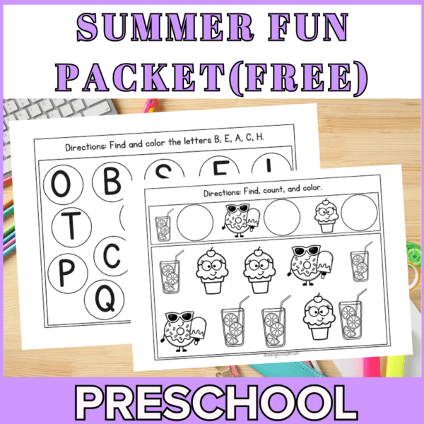 Free Printable Preschool Summer Fun Worksheets | Learn Grow Aspire