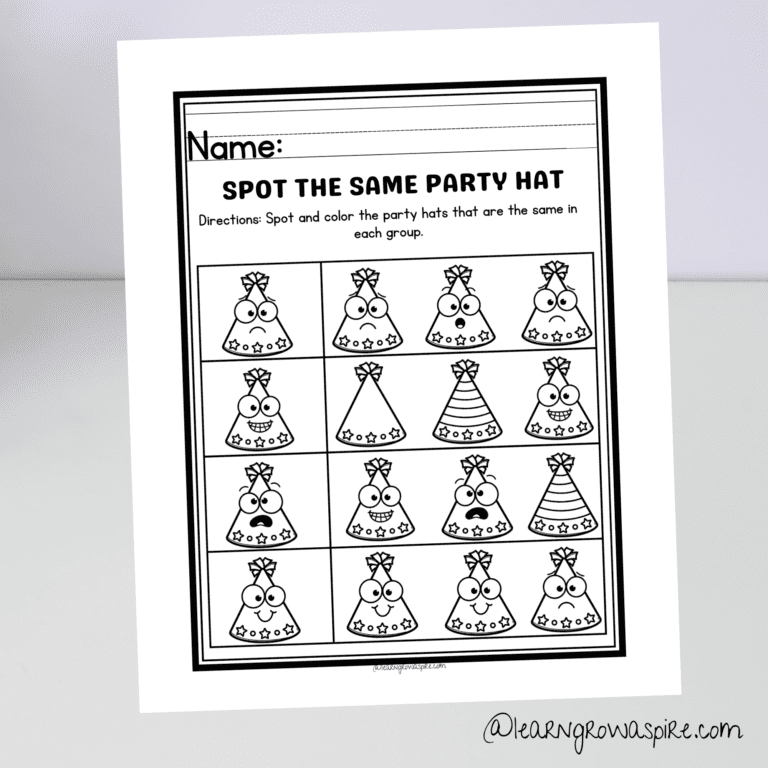 Free Same Objects Worksheets Printables
