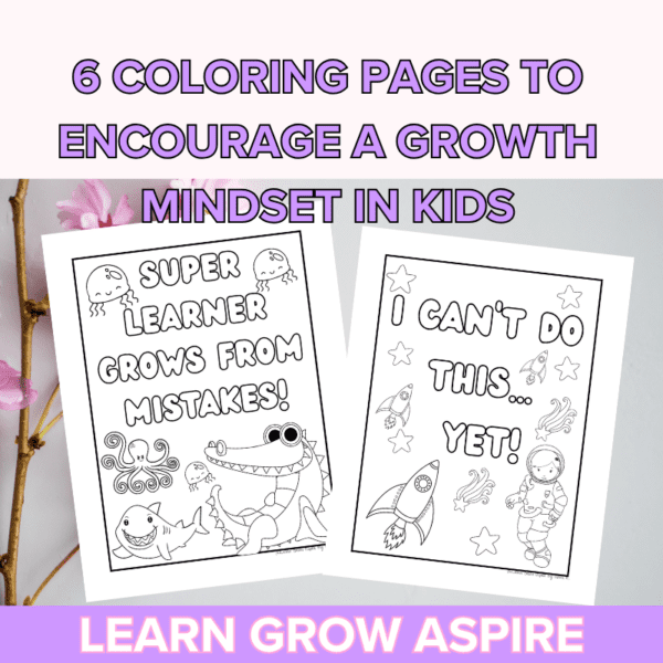 Free Printable Growth Mindset Coloring Pages For Kids | Learn Grow Aspire