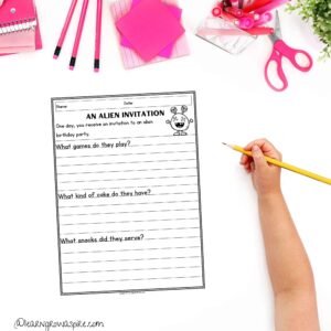 Free Outer Space Writing Prompts For Kids | Learn Grow Aspire