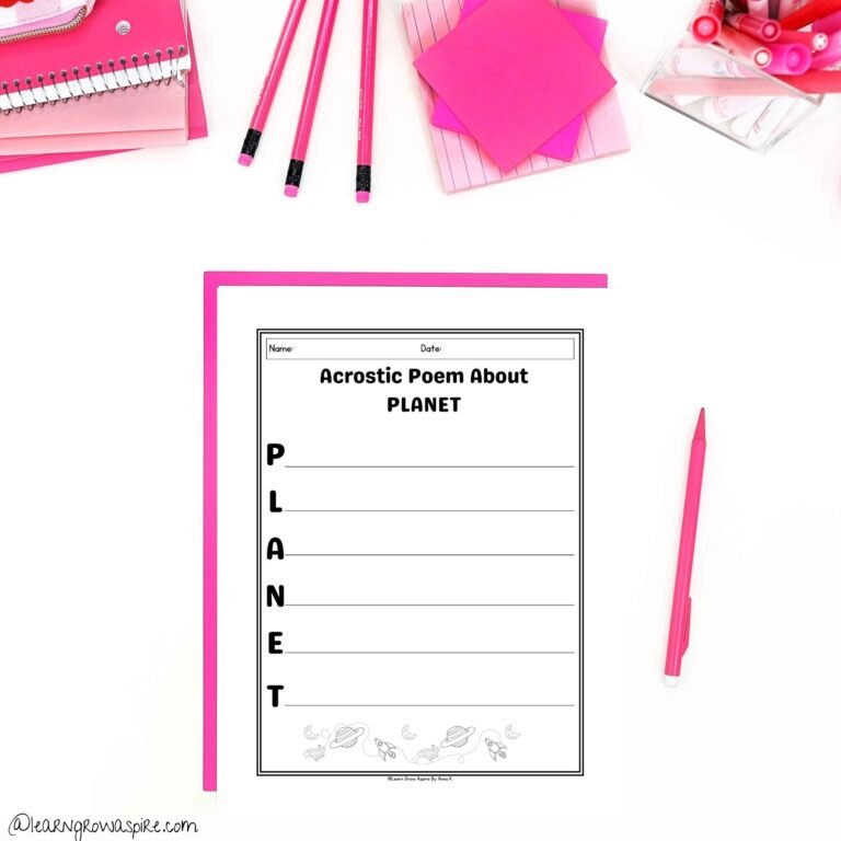 Free Outer Space Writing Prompts For Kids | Learn Grow Aspire