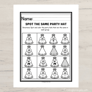 Free Same Objects Worksheets Printables