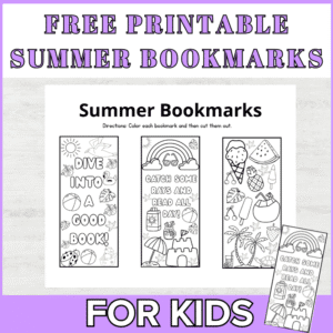 Free Printable Summer Coloring Bookmarks For Kids | Learn Grow Aspire
