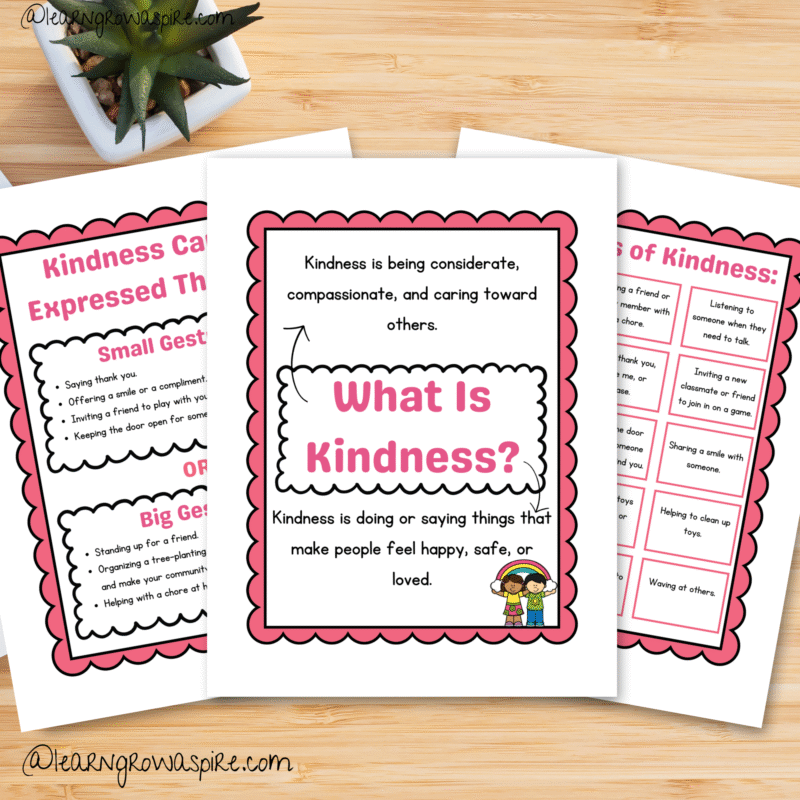 Kindness Activities For Kids (Printable PDFs) | Learn Grow Aspire