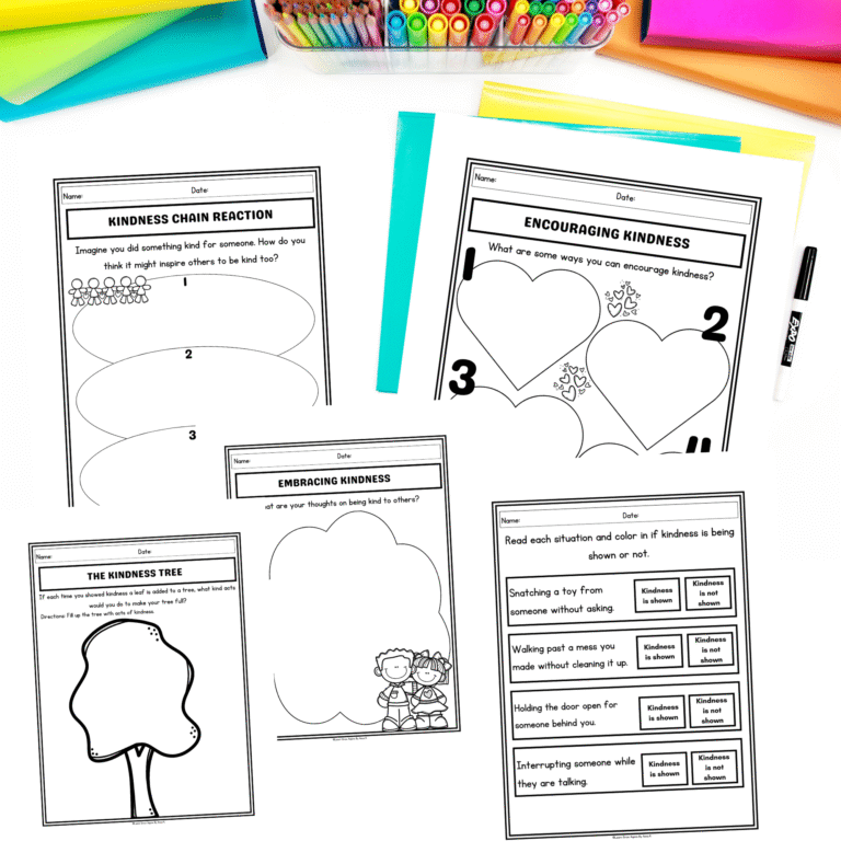 Kindness Activities For Kids (Printable PDFs) | Learn Grow Aspire