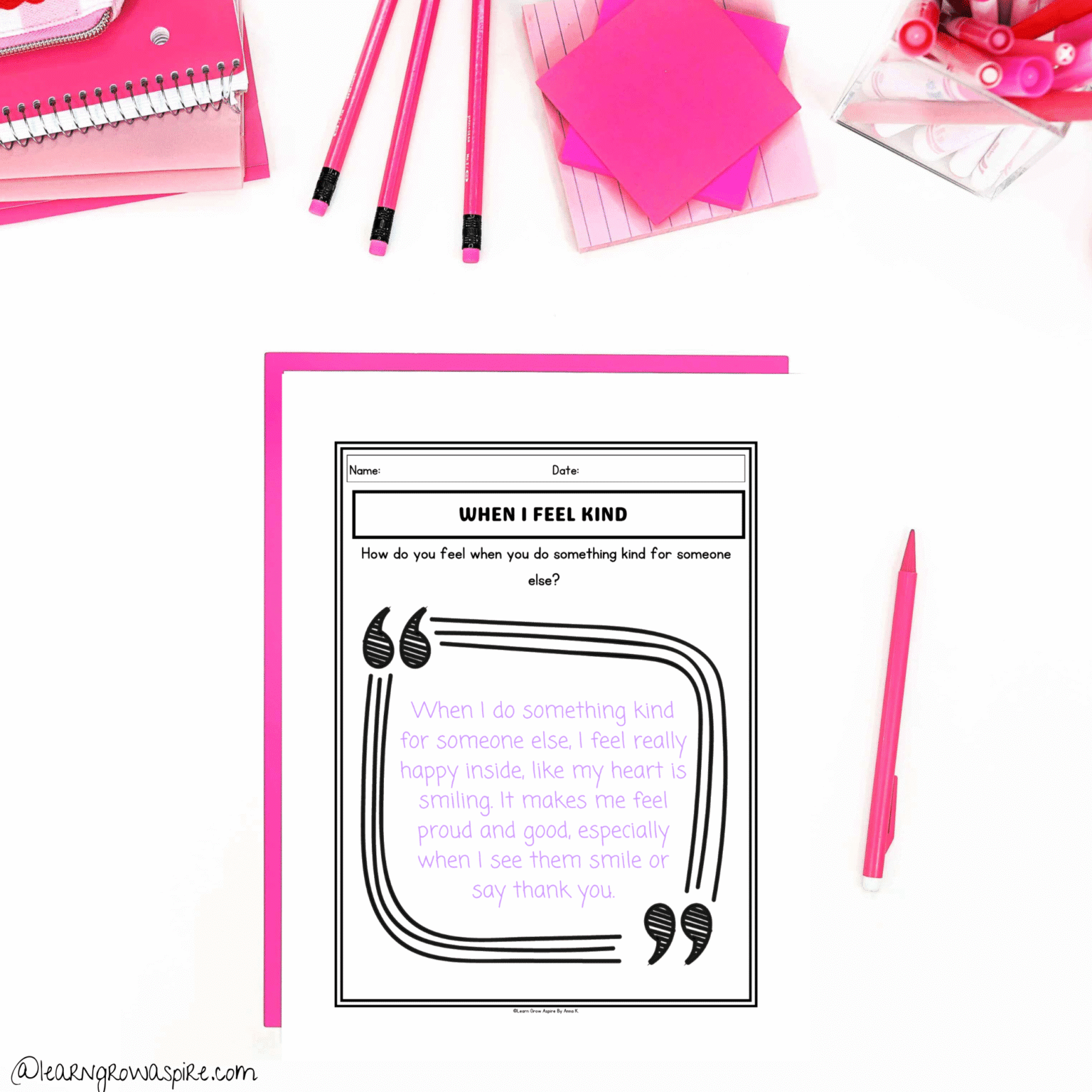 Kindness Activities For Kids (Printable PDFs) | Learn Grow Aspire