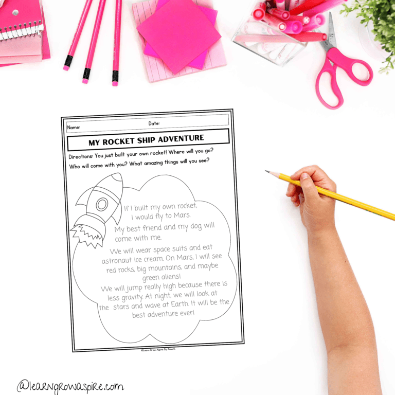 Free Outer Space Writing Prompts For Kids | Learn Grow Aspire