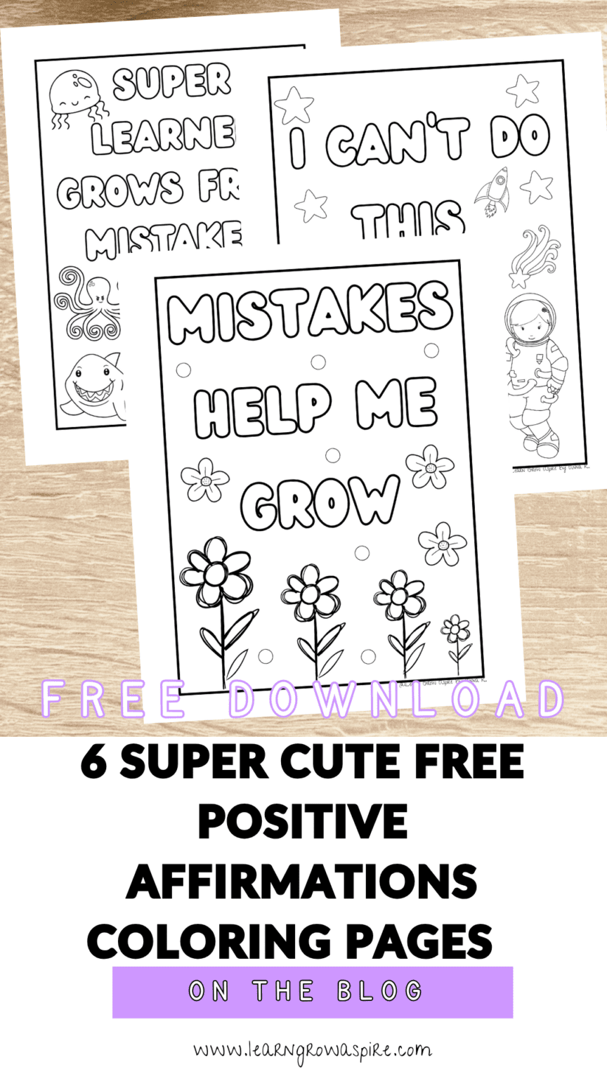 Free Printable Growth Mindset Coloring Pages For Kids | Learn Grow Aspire