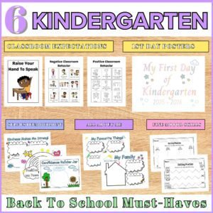 Kindergarten Back To School Must Haves | Learn Grow Aspire