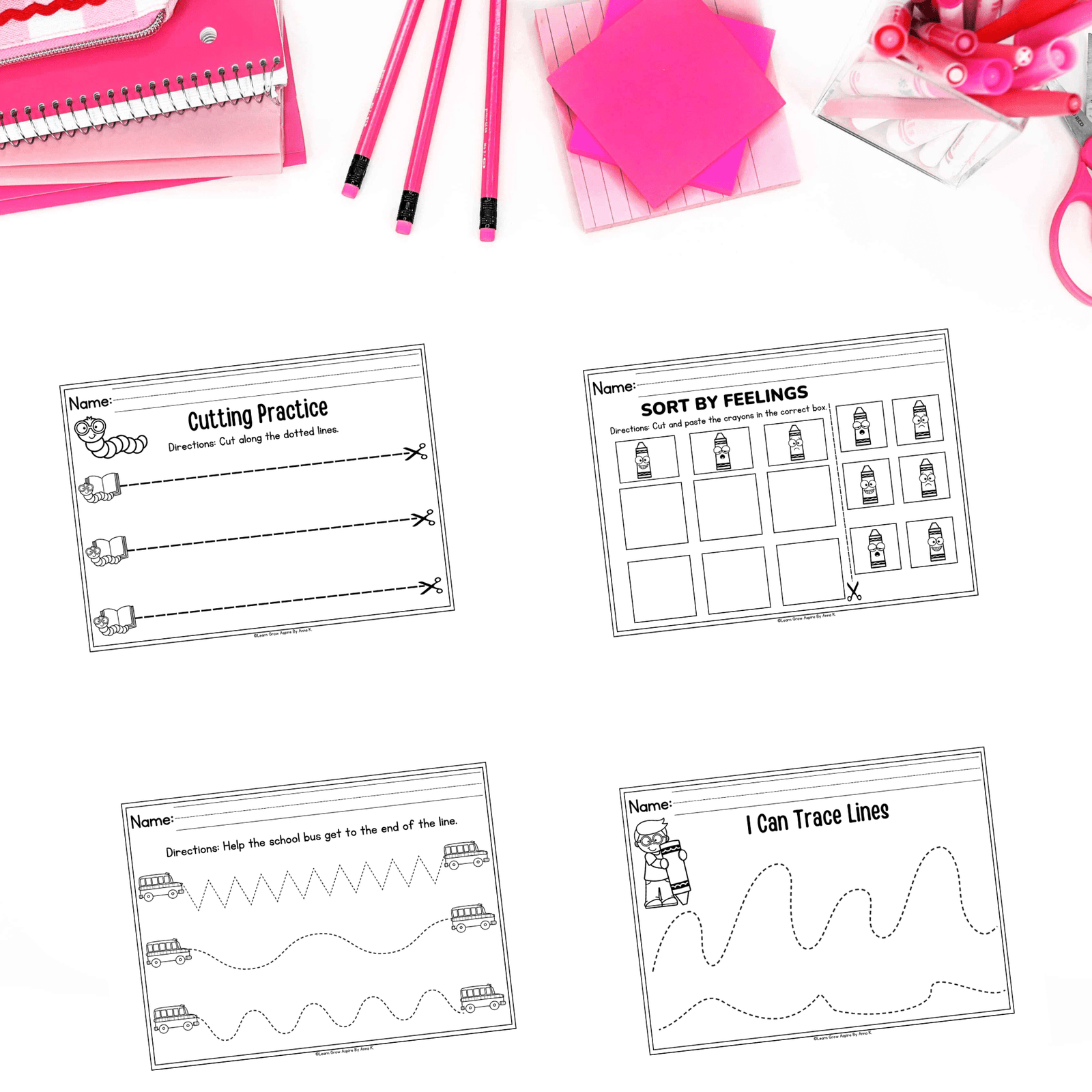 Fine Motor Activities For Preschoolers PDF Printable | Learn Grow Aspire