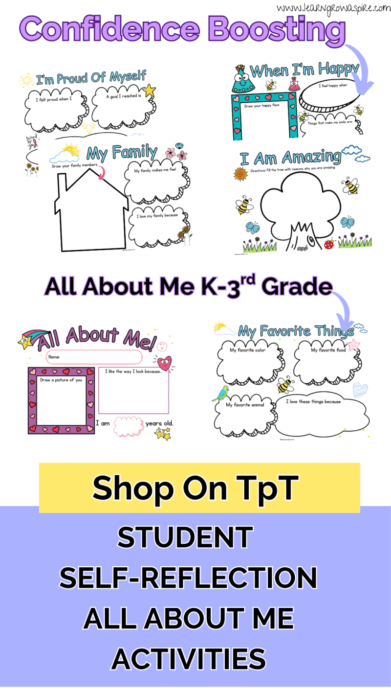 All About Me Activities That Build Confidence In The Classroom